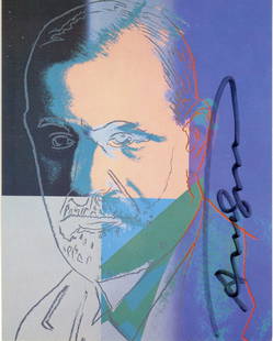 Andy Warhol Sigmund Freud Color Offset Lithograph
