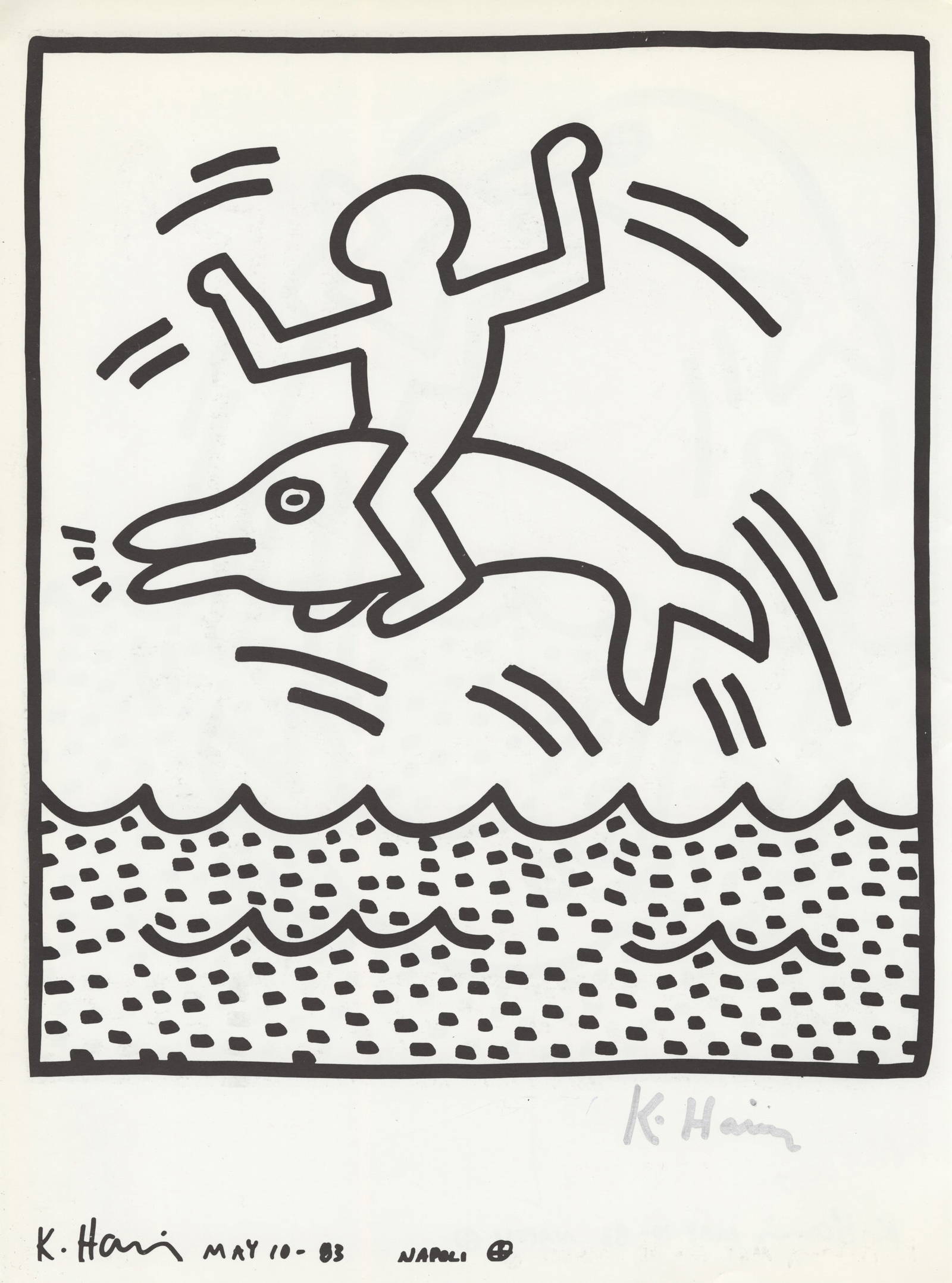 Keith Haring - Naples Suite #16 - Lithograph Auction