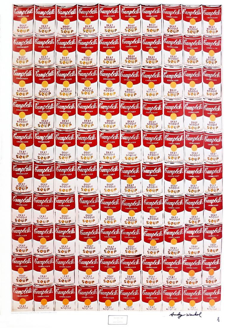 603: ANDY WARHOL - 100 Cans