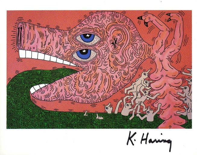 Keith Haring Untitled 1984 (nursing)