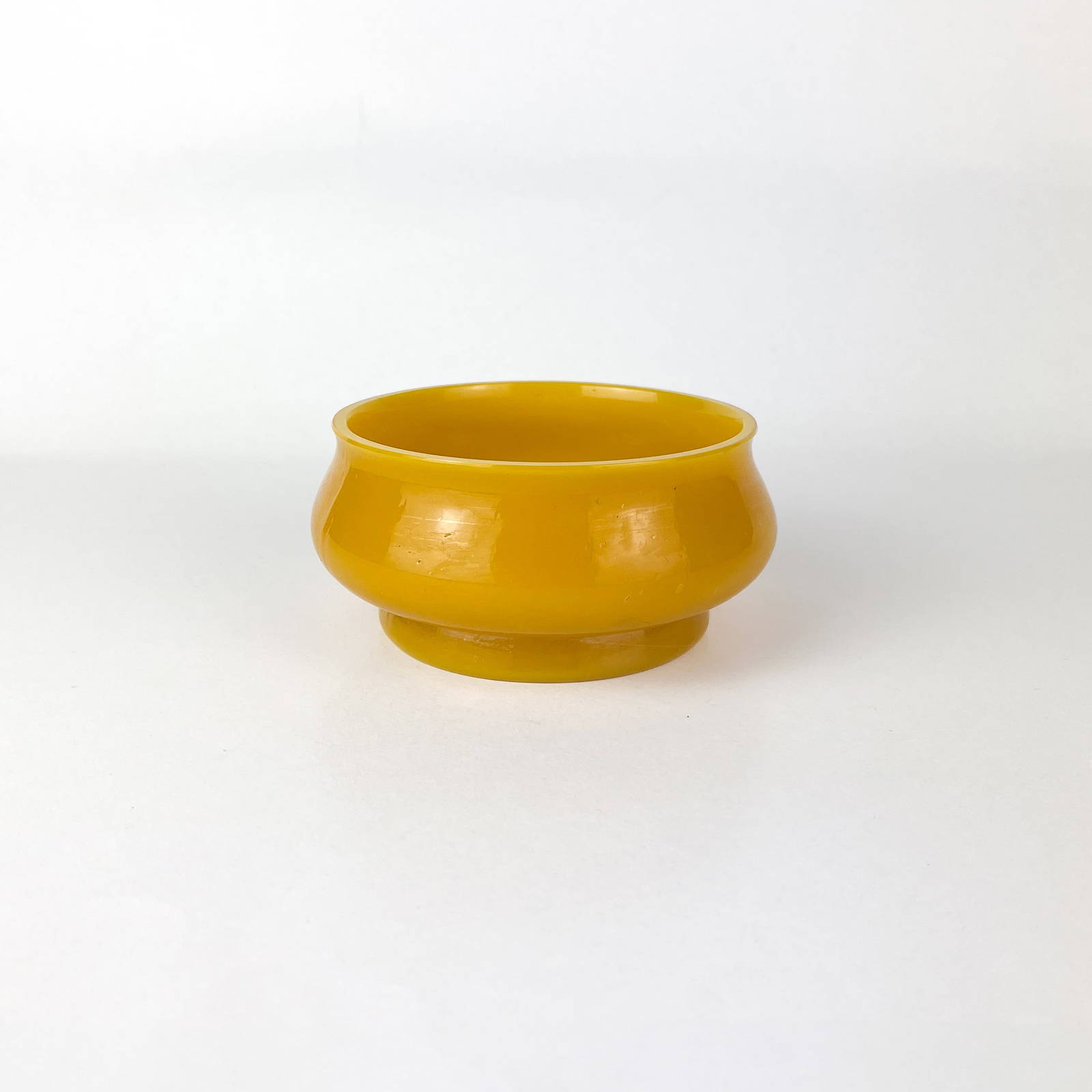 A Chinese Yellow Glass Censer, 18th Century Auction