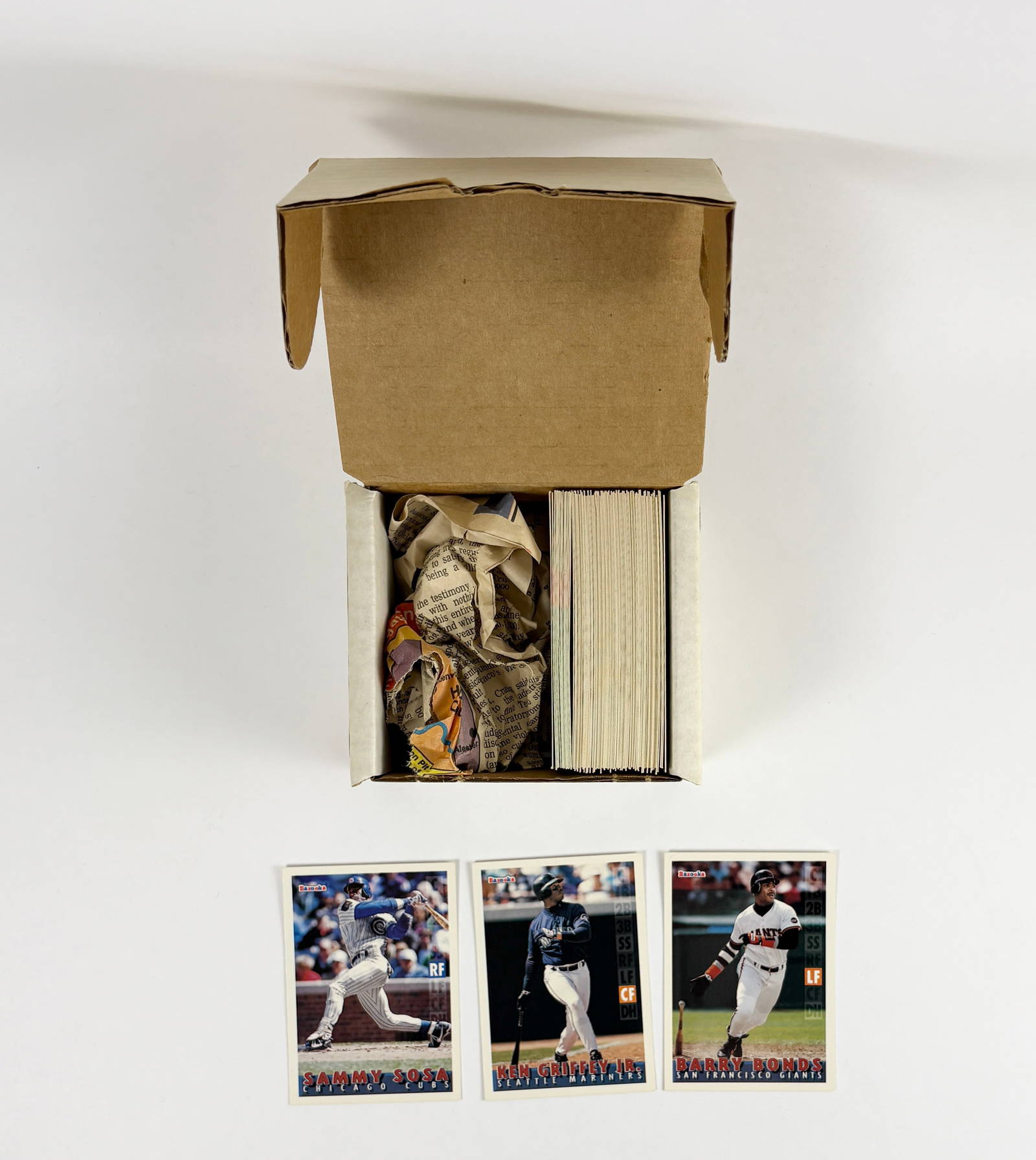 Lot Of Bazooka Baseball Cards (barry Bonds, Sammy Sosa, Ken Griffey Jr ...