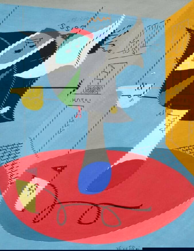 Stuart Davis - Still Life With Flowers, Offset Lithograph Auction