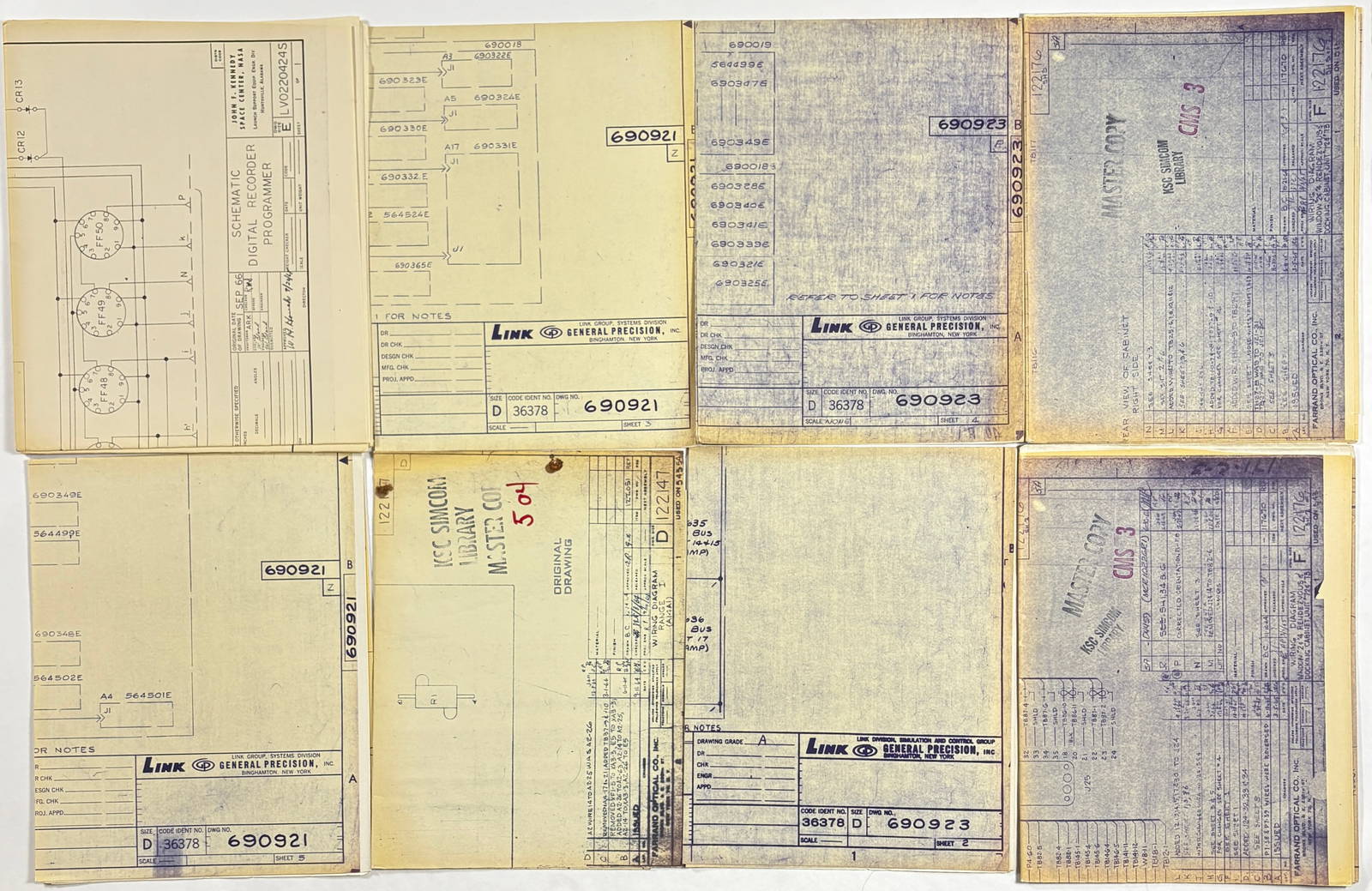 Apollo 1 Simulator Wiring & Programmer Schematics – Sizes D, E & F (lot ...