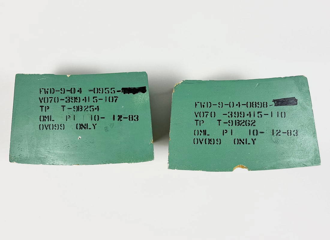 Set Of 2 Nasa Fit Check Tiles – Space Shuttle Challenger Ov-099 ...