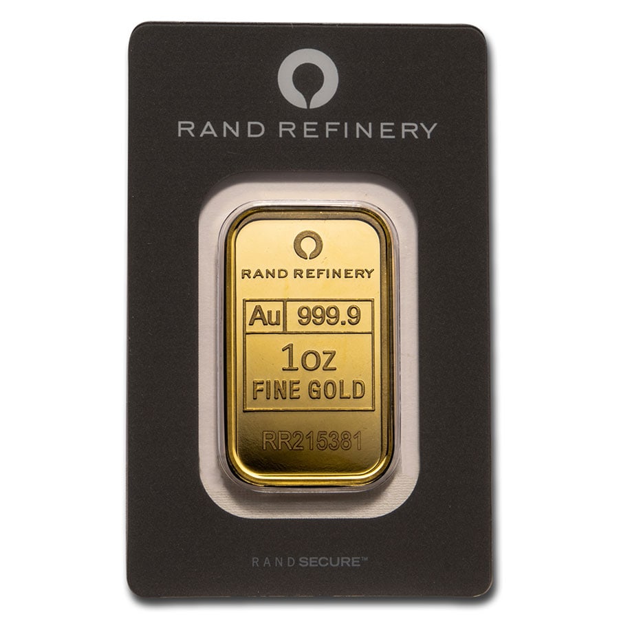 1 Oz Gold Bar - Rand (black Assay) - May 22, 2025 | Garnet Gazelle In Tx