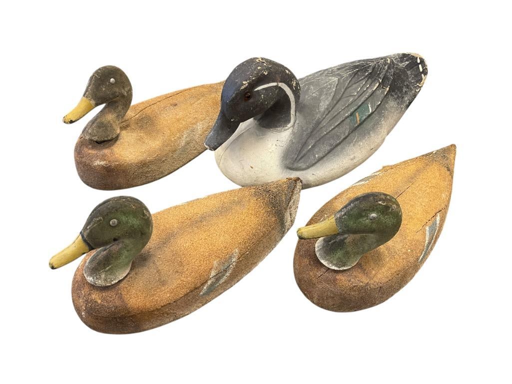 Vintage Huntsman Duck Decoys Made From Wood And Atco Lititz 1940's ...