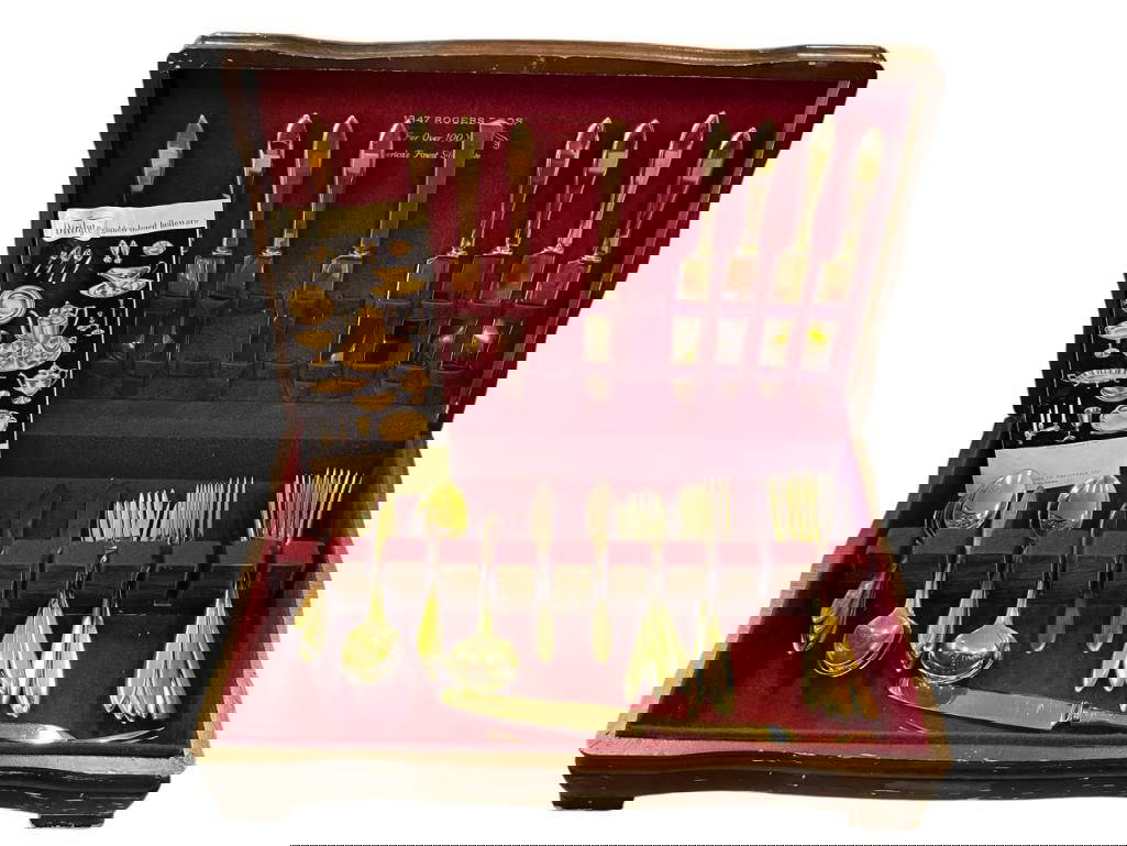 Dirilyte Golden-hue Holloware Flatware Set, Regal Pattern Circa 1960's ...