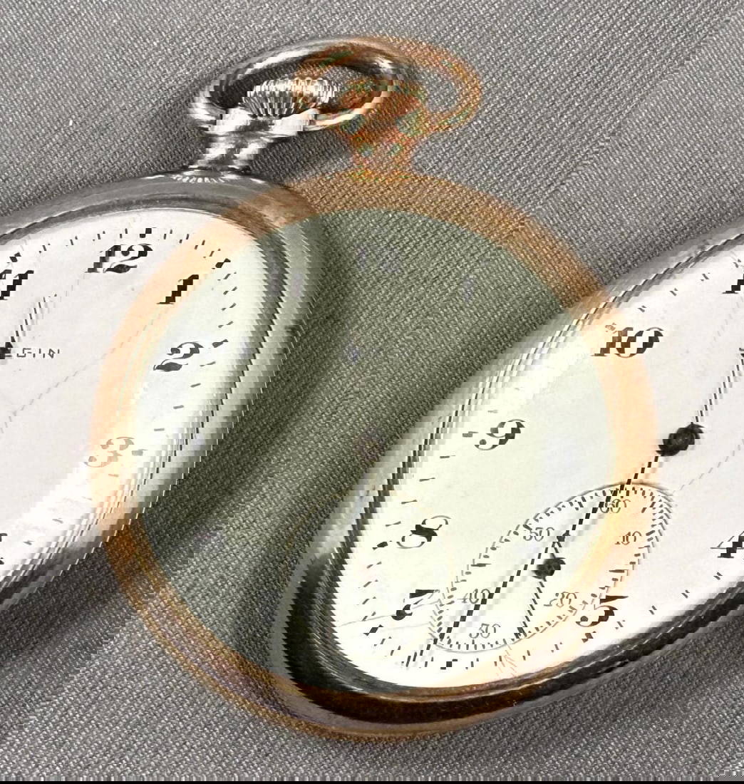 Elgin 303 7 Jewel 12s Pocket Watch, Sn 21037100 In Montauk 20 Year Case ...