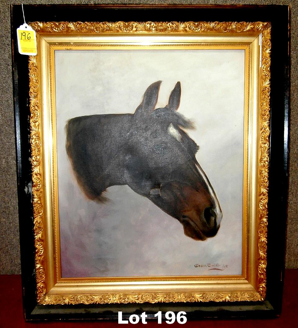 Horse Portrait Painting by Gean Smith - May 28, 2020 | Golden Gavel ...