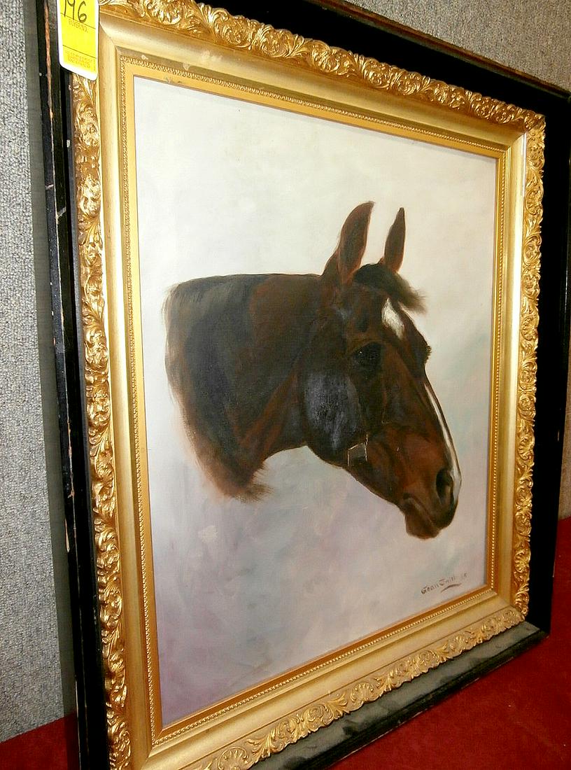 Horse Portrait Painting by Gean Smith - May 28, 2020 | Golden Gavel ...