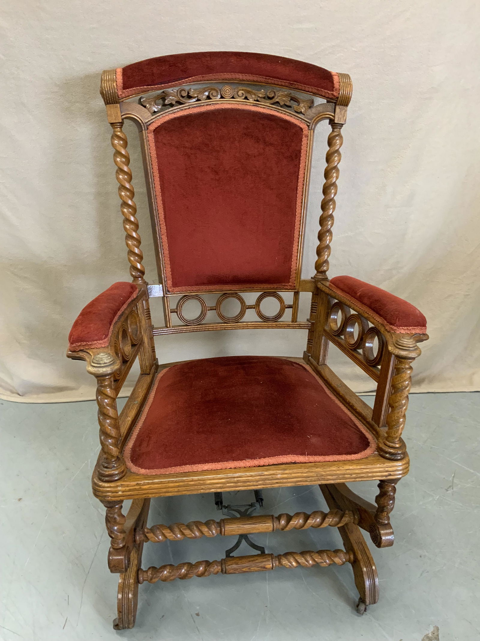 Victorian Oak Hunzinger Style Platform Rocker (#0177) on Dec 30, 2021 ...