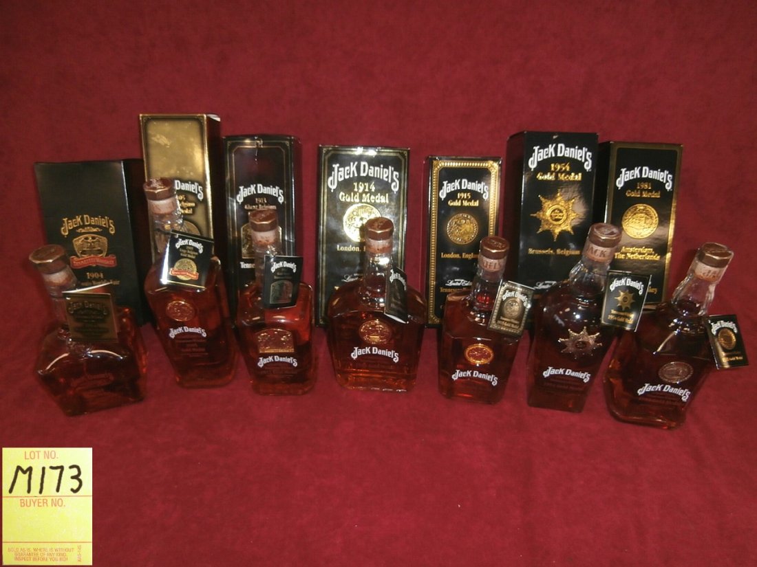 Jack Daniels Gold Medal Collection - 7 Bottle Set