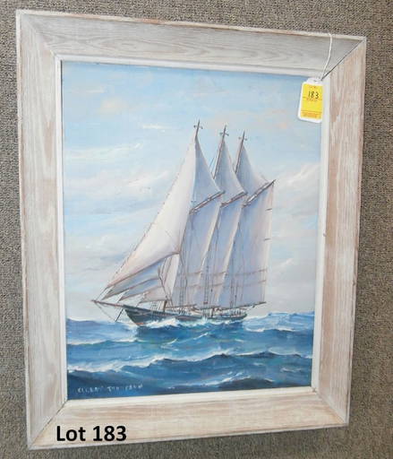 Ellery Thompson Painting Schooner Atlantic 1958 - Jan 01, 2016 | Golden ...