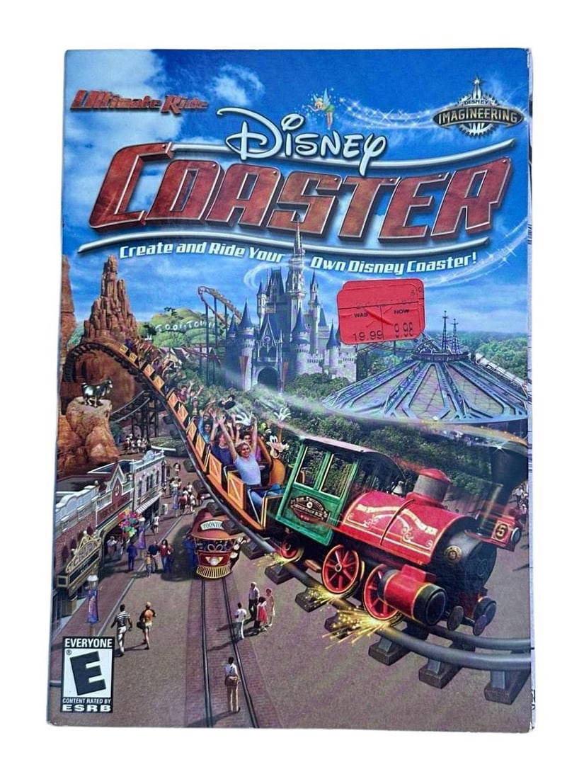 Disney Coaster Vintage Old Cd Game Big Box Pc 9x7 In 8 Oz By Disney ...