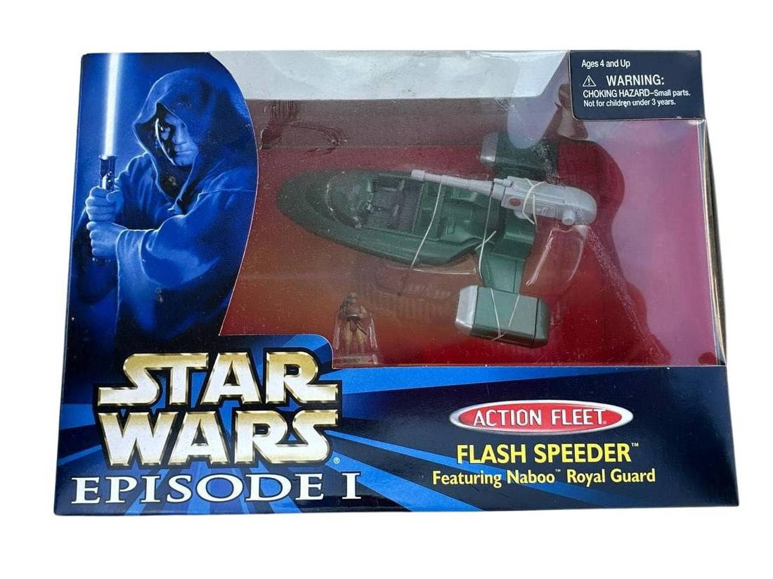 Star Wars Episode 1 Action Fleet Flash Speeder Featuring Naboo Royal Guard Rare Collectible Auction