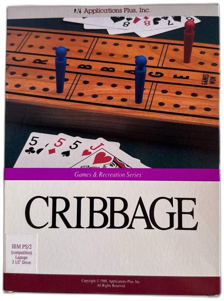 Vintage 1988 Cribbage Applications Plus Ibm Ps2 3 5 Inch Floppy Disk Complete Auction