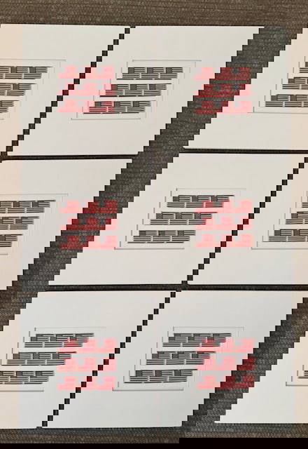 1876 American Centennial Flag Collection (6 Matted Pieces With 9 Flags ...