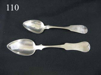 Two Kentucky Coin Silver Spoons: Kitts, Louisvill