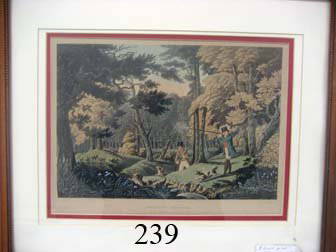 R. Havell "pheasant Shooting" Black Park Near Uxbr