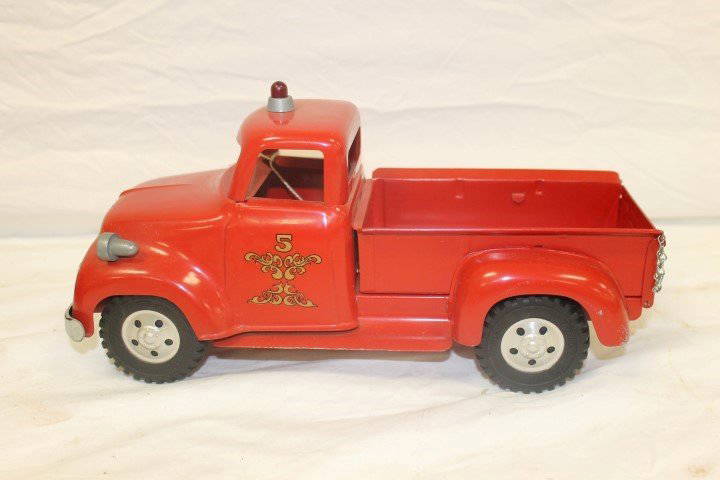 Tonka 1955 Truck Customized With #5 And Fireman's Siren