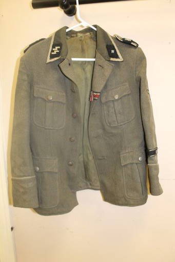 World War Ii German Ss Waffen Jacket With Expected Wear