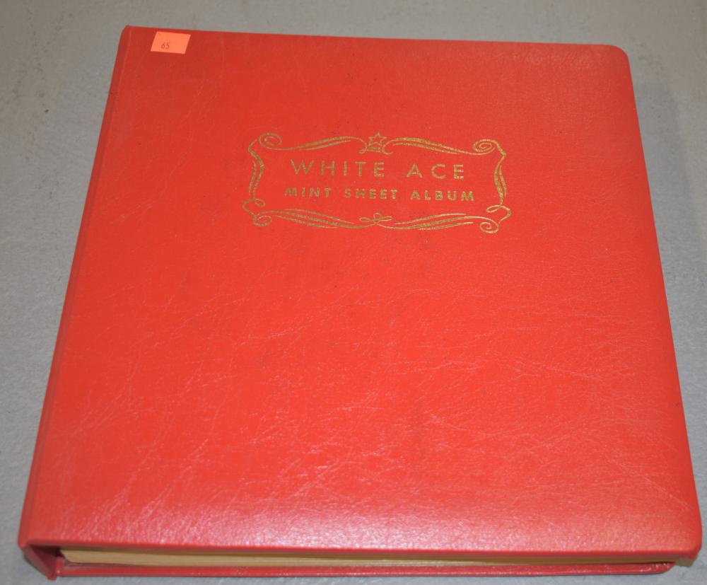White Ace Mint Sheet Album Of U.s. Stamps
