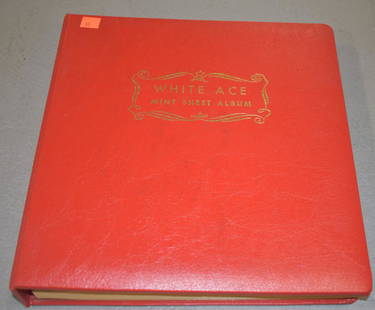 White Ace Mint Sheet Album Of U.s. Stamps