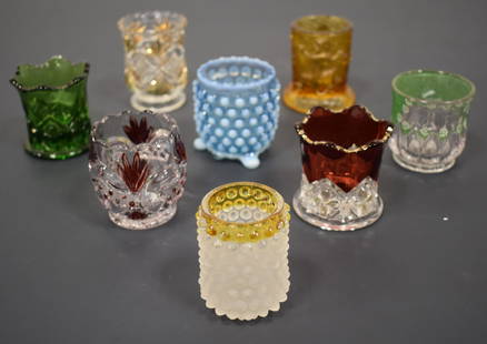 20 Various Victorian Art Glass & Pattern Glass