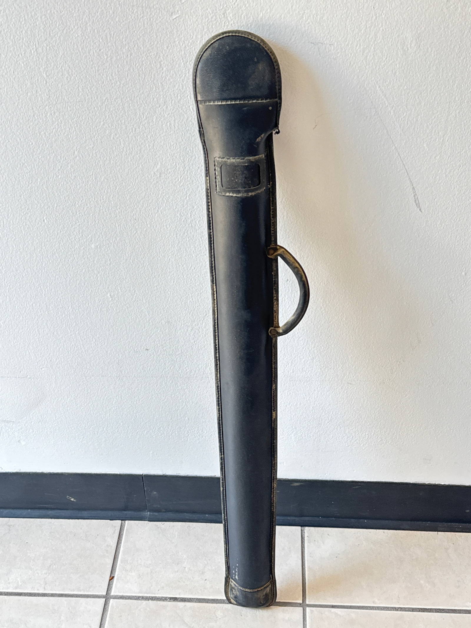 Vintage Hand-carved Pool Cue With Mother-of-pearl Inlays And Dual ...