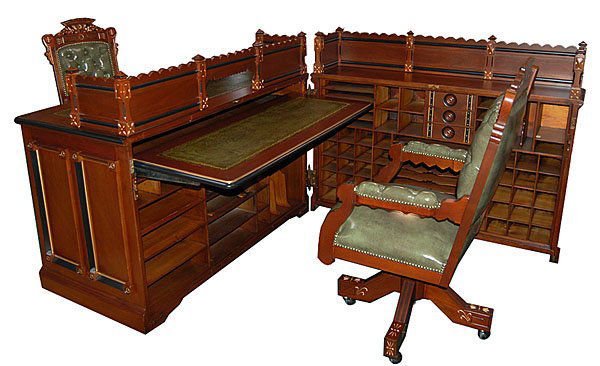 210: Fantastic 19th C. Moore Insurance Desk - Feb 12, 2009 ...
