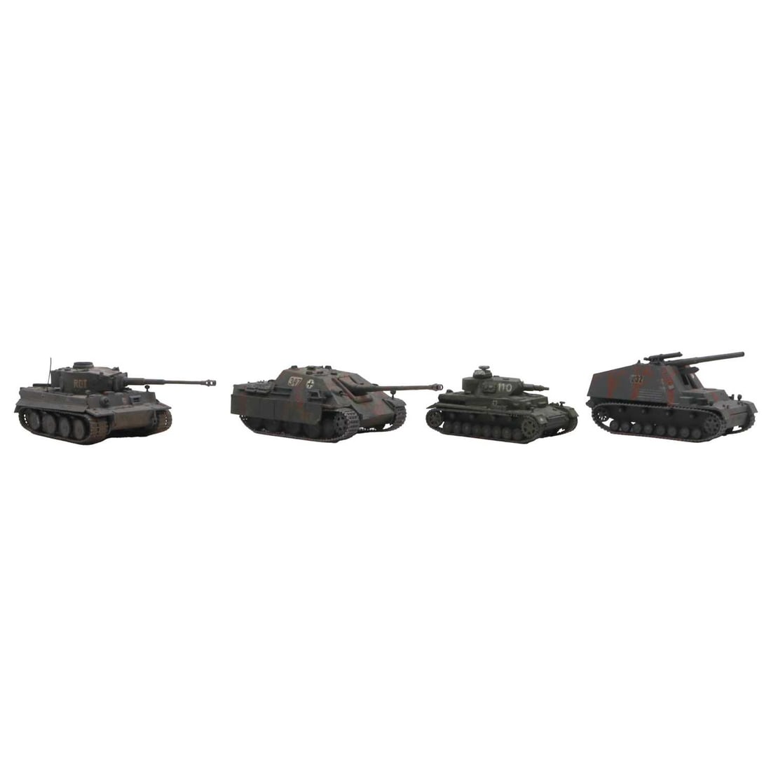 Fifty-five Kit Built Plastic Model Tanks And Military Vehicles - Jun 06 ...