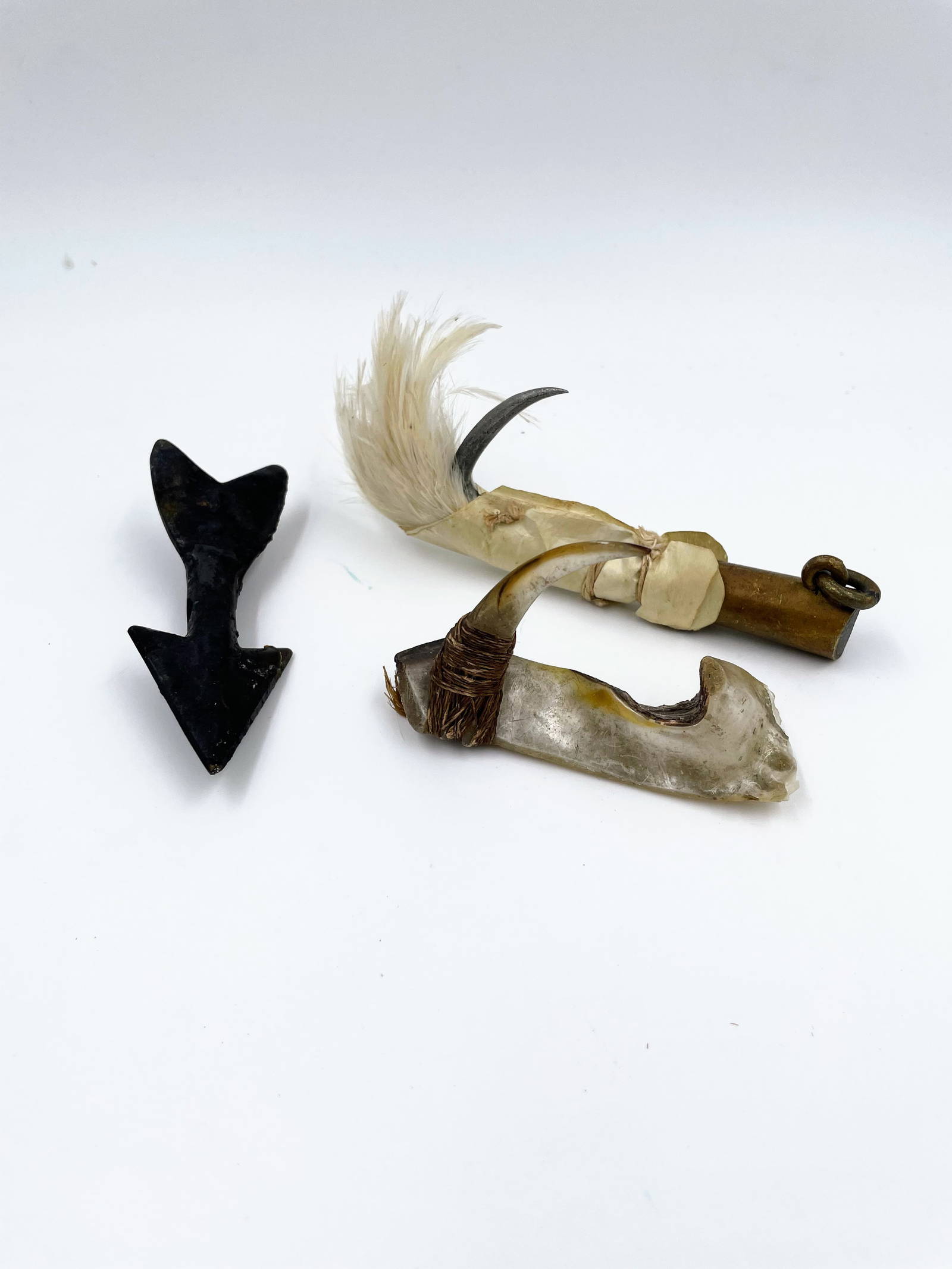 Collection Of Primitive Fish Hooks Including A Solomon Island Shell ...