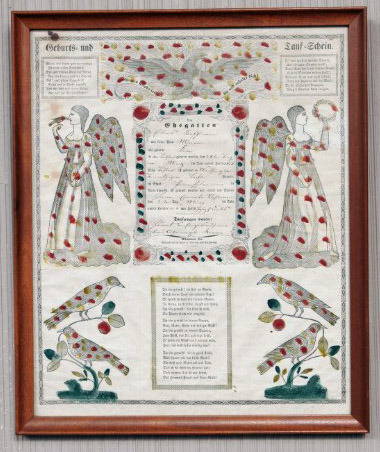 19th C. Allentown Fraktur