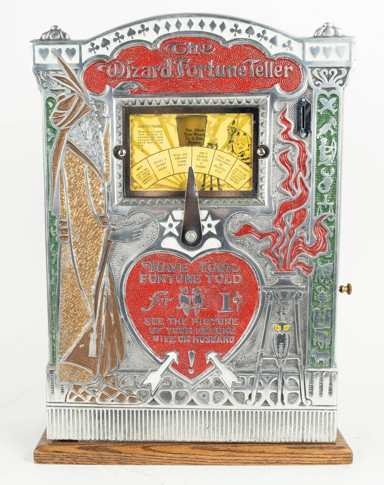 Wizard Fortune Teller Coin Op Arcade Machine Auction