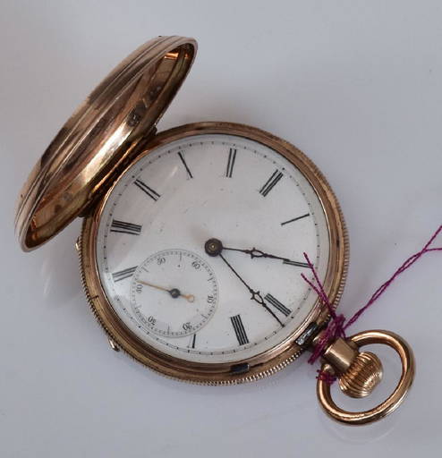Albin Bourquin 14k Gold Pocket Watch