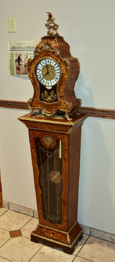 Lauris Louis XV Style Bracket Clock and Pedestal