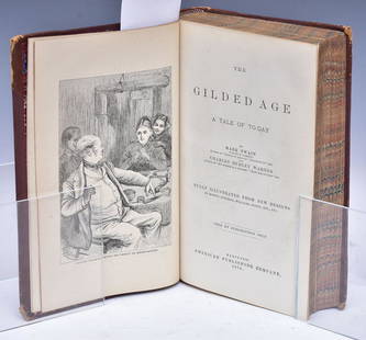 1874 The Gilded Age. Twain, M. And Warner, C.