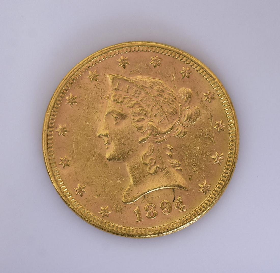 1894 Ten Dollar Gold Coin - Jan 29, 2020 | Fairfield Auction, LLC in CT