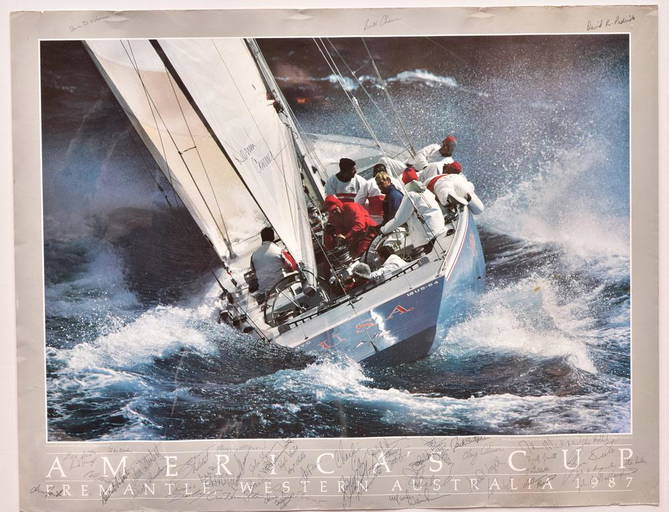 Stars And Stripes Signed America's Cup Poster