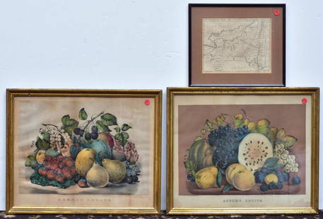 Map, New York, Currier & Ives