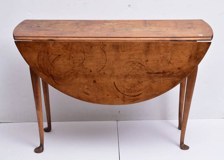 Queen Anne Maple Drop Leaf Table