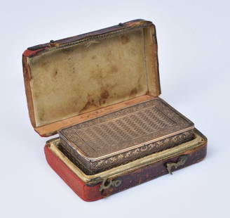 Laurencekirk Musical Snuff Box With Watch.