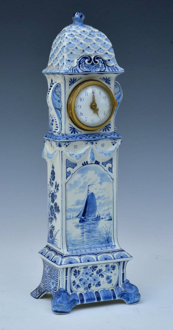 Delft Miniature Tall Clock Auction