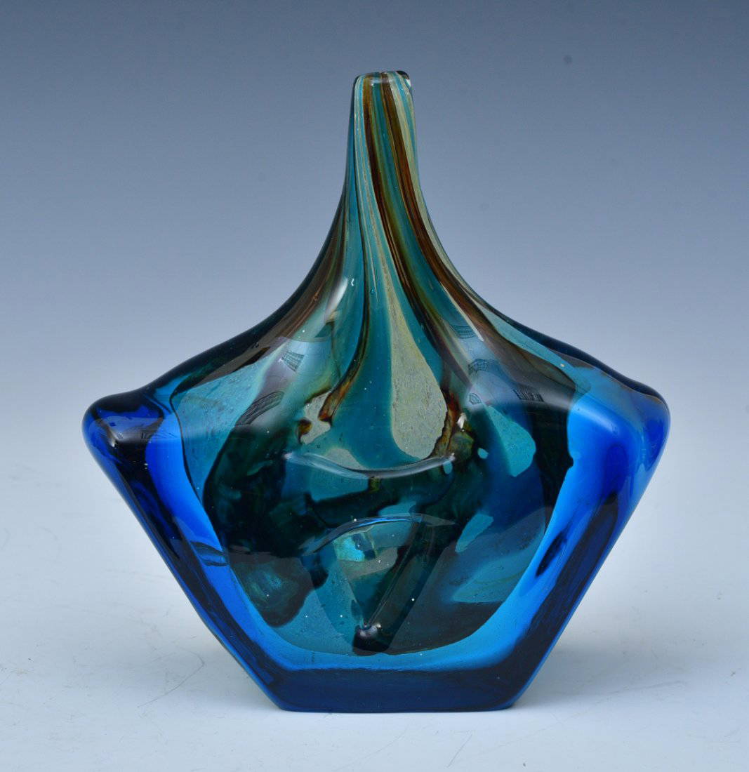 Mdina Studios Art Glass Vase, Michael Harris Design Auction