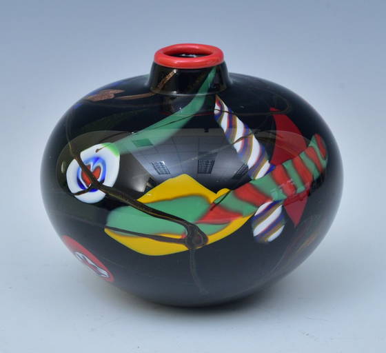Jan Erik Ritzman (swedish, B. 1943) Art Glass Vase