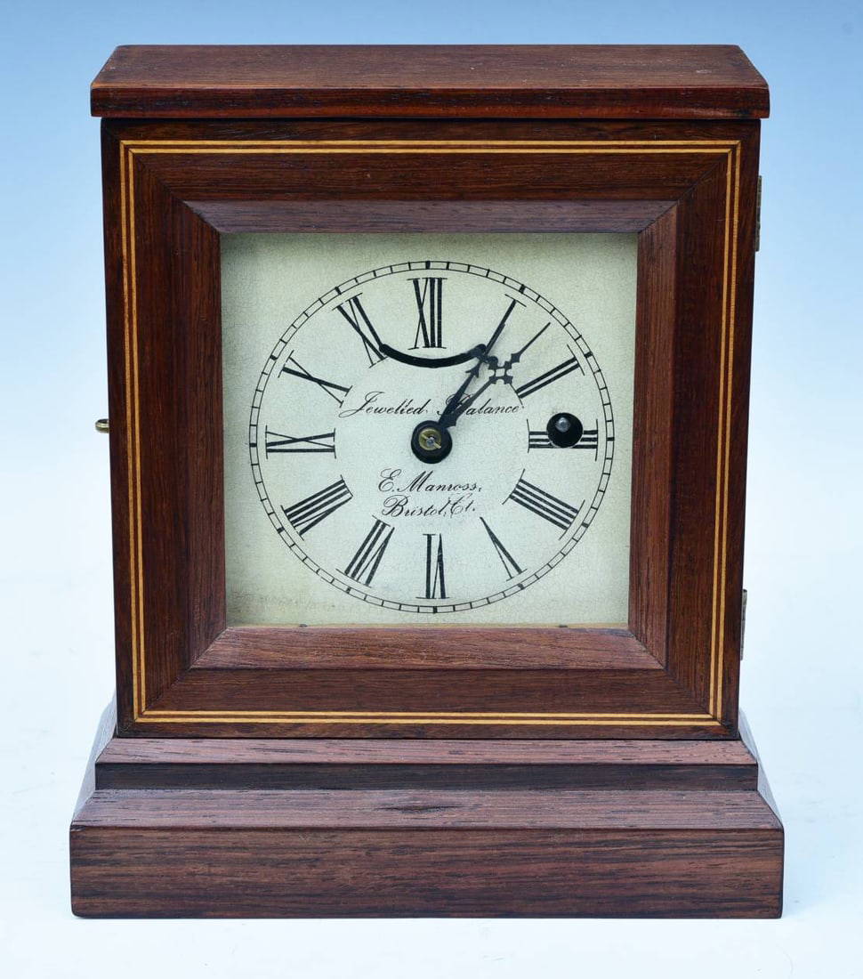 Elisha Manross Miniature Shelf Clock Auction
