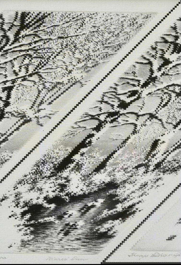 George Elbert Burr (1859-1939) March Snow Auction