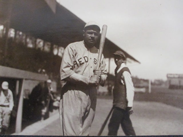 Original Babe Ruth Boston Red Sox 1918-1919 Baseball Photo Auction
