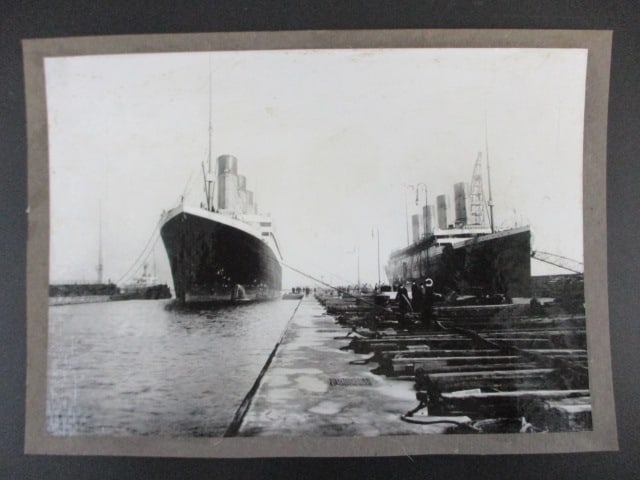 Rare Rms Titanic And Olympic Side-by-side – Original 1912 Brown ...